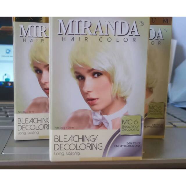 Jual Miranda hair color mc 6 bleacing decoloring 30ml 60ml | Shopee ...
