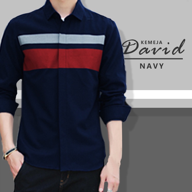 Jual BAJU KEMEJA PRIA MIX HEM DAVID KEMEJA PRIA LENGAN PANJANG KEMEJA ...