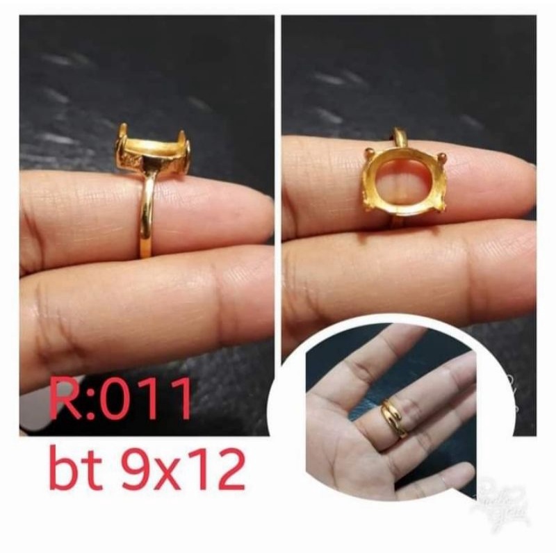 Jual Ikat ring emban perunggu warna gold emas model eropa tidak luntur ...