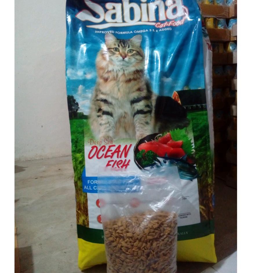 Jual Sabina 1Kg - Makanan kucing sabina cat food repack 1 kg Ready ...