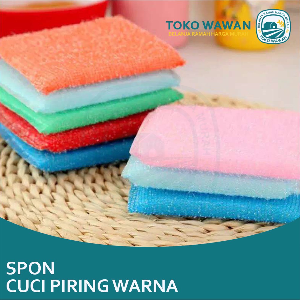 Jual Spon Busa Cuci Piring Warna / My Cleaning Pad / 5 Inchi ...