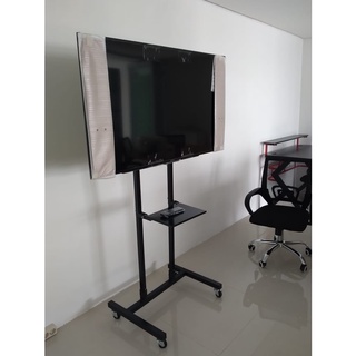 Jual Bracket standing tv berdiri roda 65 60 55 50 43 42 40 32 inch ...