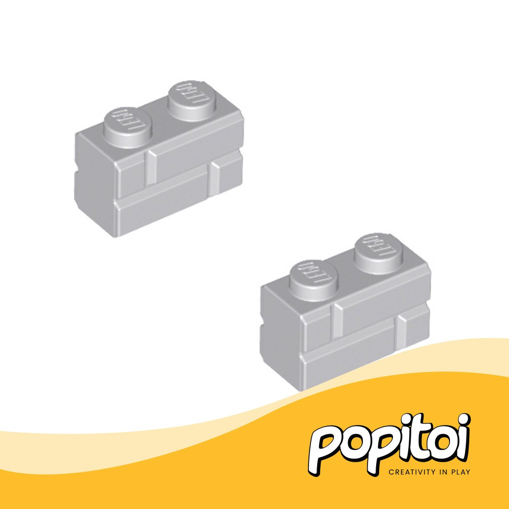 Jual LEGO Brick, Modified 1x2 with Masonry Profile (Brick Profile ...