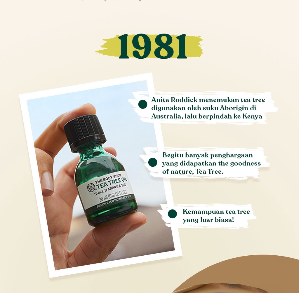 Jual The Body Shop Tea Tree Oil 10ml | Shopee Indonesia
