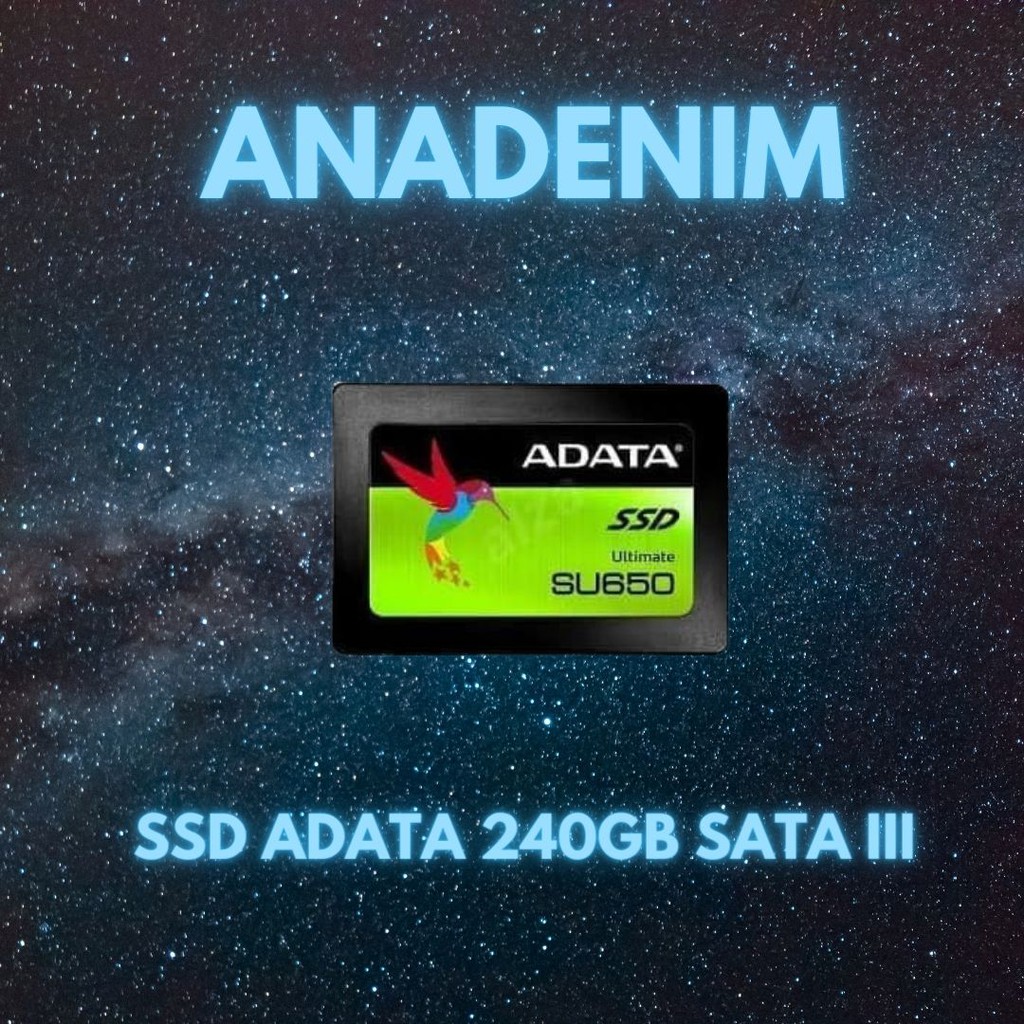 Jual SSD ADATA SU650 240GB SATA III ( R/W Up to 520 / 450MB/s ...