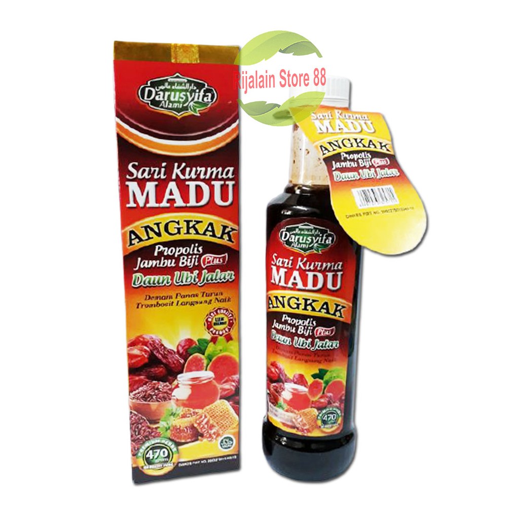 Jual Sari Kurma Madu Angkak Darusyifa Plus Propolis | Sari Kurma Angkak ...