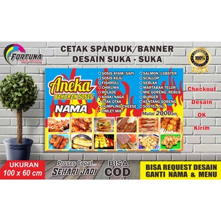 Jual Spanduk Sosis Bakar/Aneka Bakaran sosis 100x60 | Shopee Indonesia