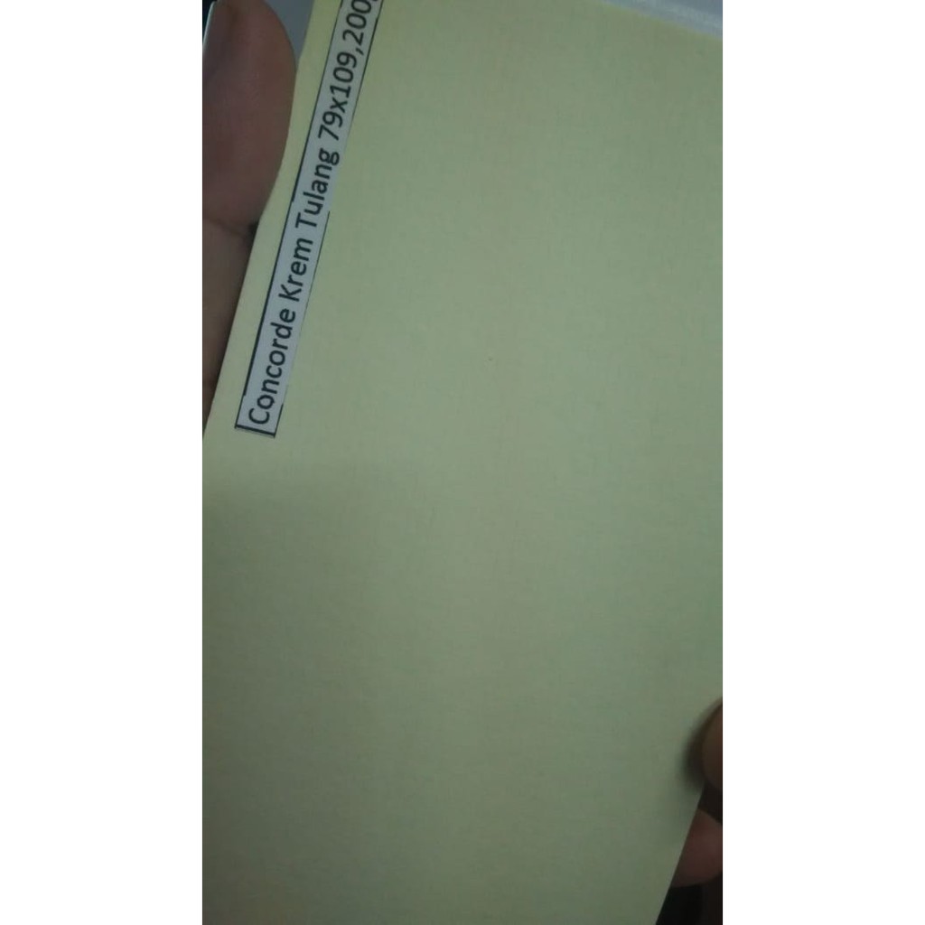 Jual kertas concorde cream tulang plano 79x109cm | Shopee Indonesia