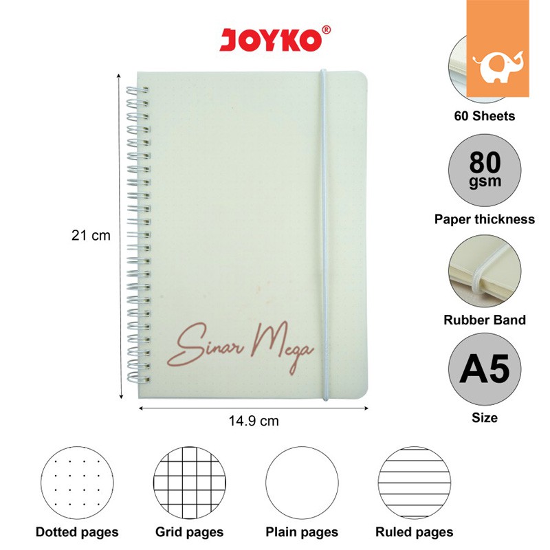 Jual Joyko Loose Leaf Buku NOTEBOOK Spiral A5 60 Lembar NB-700 (Dotted ... Jual Joyko Loose Leaf Buku NOTEBOOK Spiral A5 60 Lembar NB-700 (Dotted ...