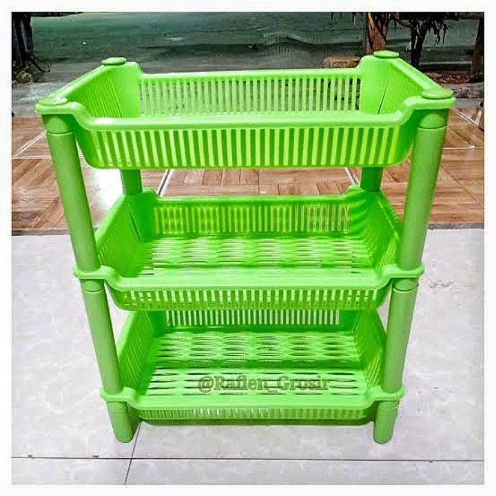 Jual RAK PLASTIK 3 SUSUN / RAK BUMBU DAPUR/RAK KOSMETIK MINI/RAK ...