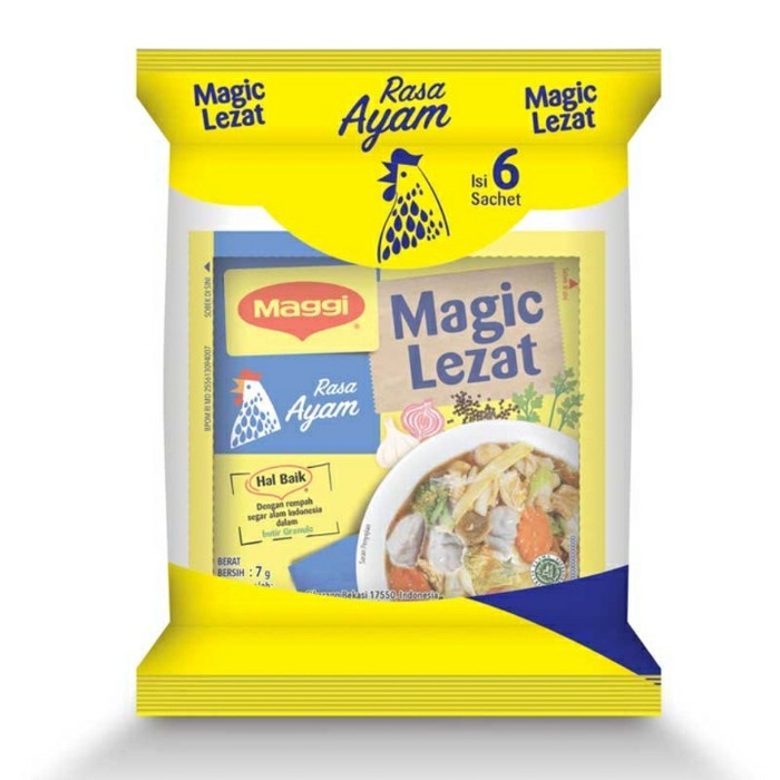 Jual Maggi Magic Lezat Rasa Ayam 7 gr Pack(Isi 6 Saset) | Shopee Indonesia