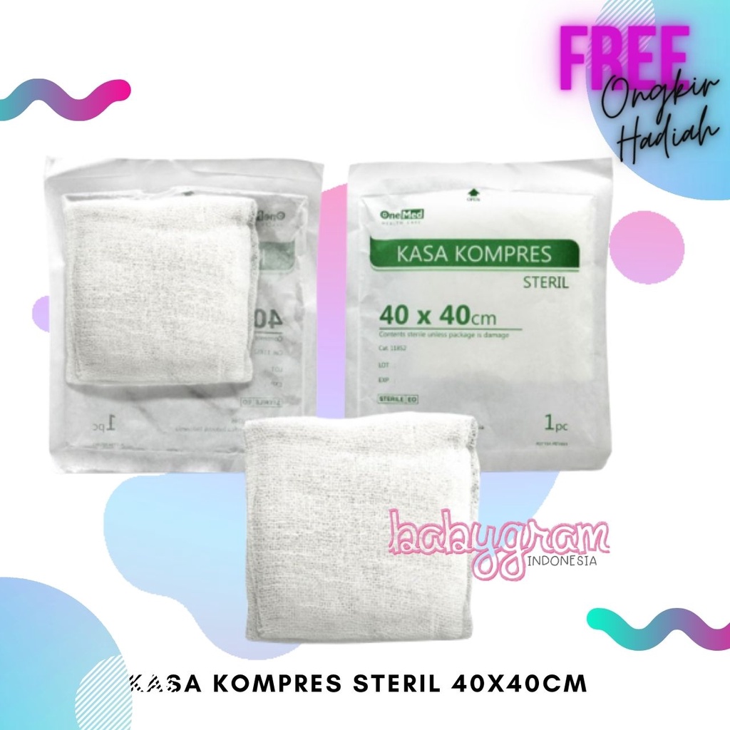 Jual Kasa Kompres Steril 40x40cm Onemed Penutup Luka Perban Kassa Balut ...