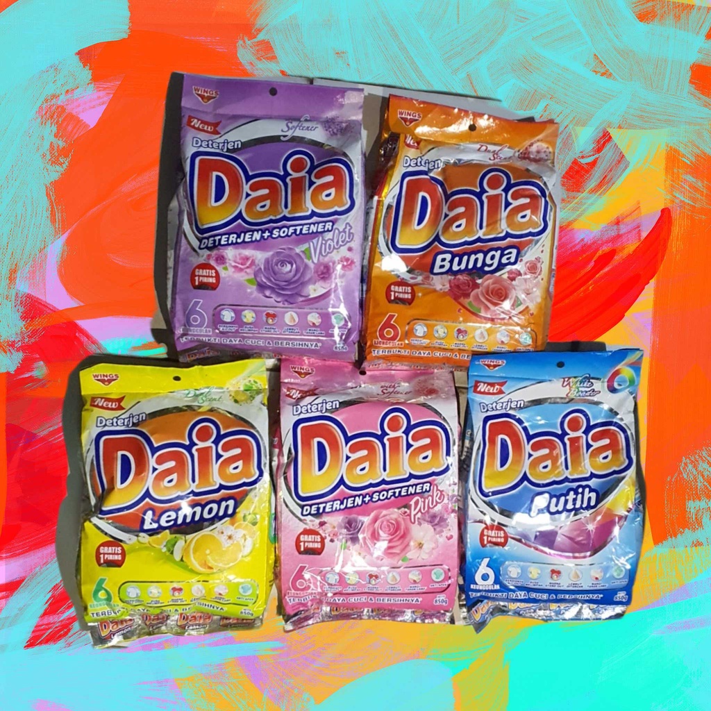 Jual DAIA Detergent Bubuk 800 gr Berhadiah PIRING CANTIK | Shopee Indonesia