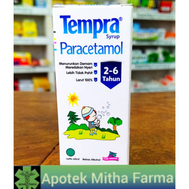 Jual TEMPRA SIRUP 60ml OBAT DEMAM ANAK-ANAK | Shopee Indonesia
