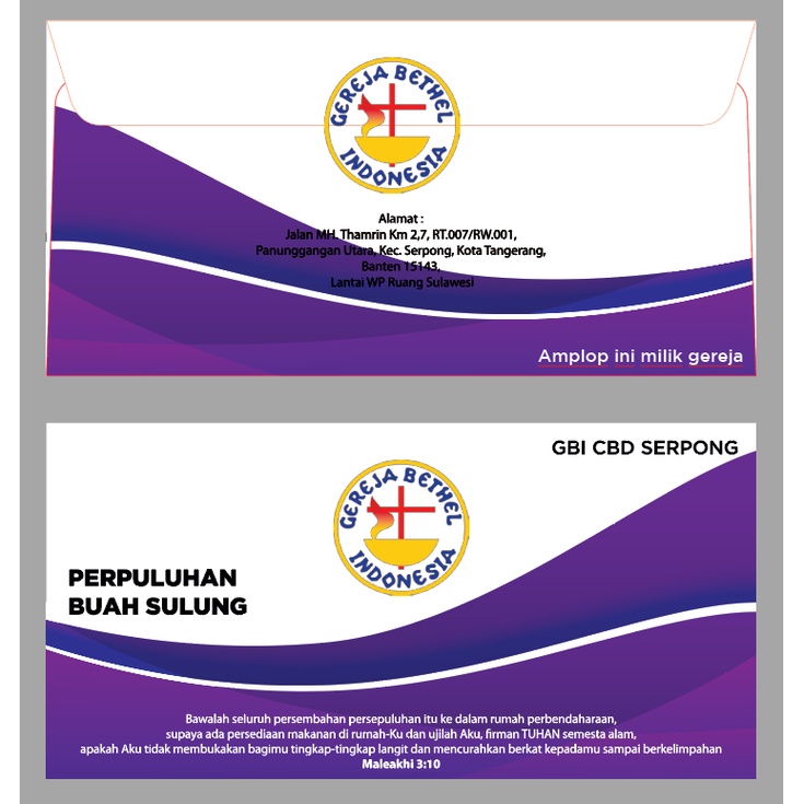 Jual (FULL CUSTOM) AMPLOP PERSEMBAHAN GEREJA FREE DESIGN | Shopee Indonesia