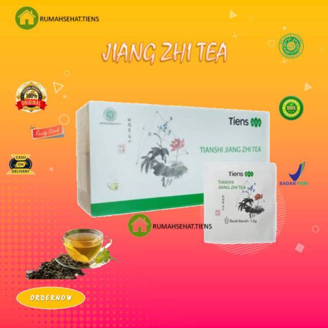 Jual Minuman herbal jiang zhi tea atasi panas dalam mengurangi batuk berdahak teh tiens original ...