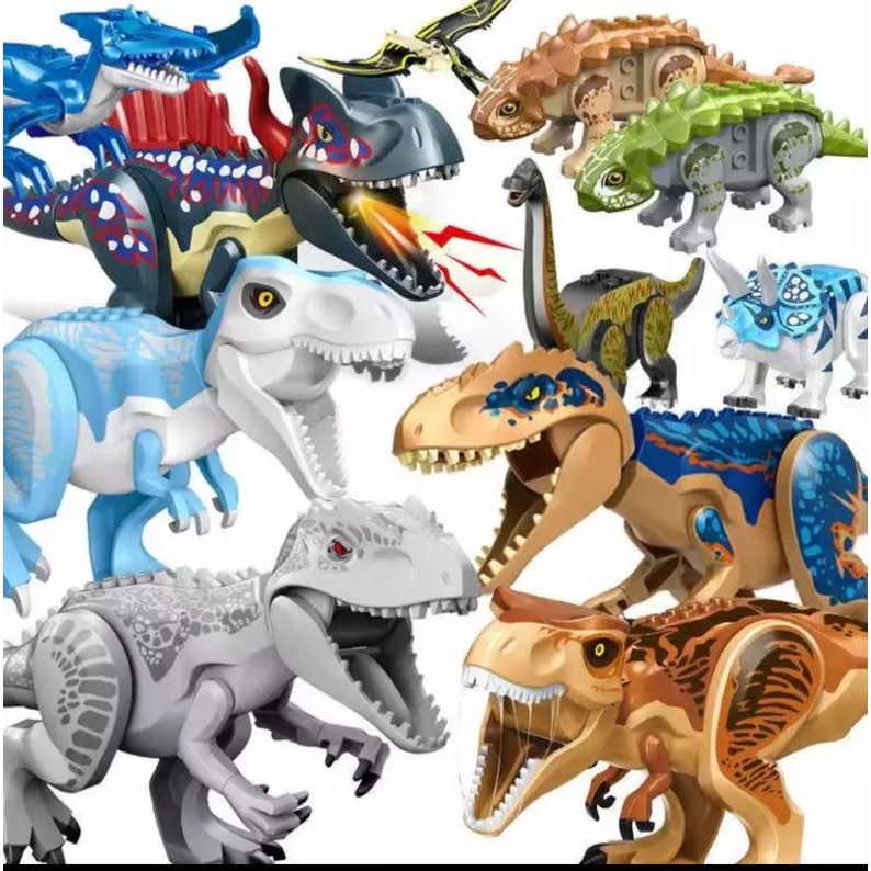 Jual Lego Dinosaurus Trex Green Hijau Indominus Ankylosaurus ...