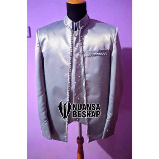 Jual Beskap pengantin / Beskap basofi tabur mutiara / Beskap manten ...