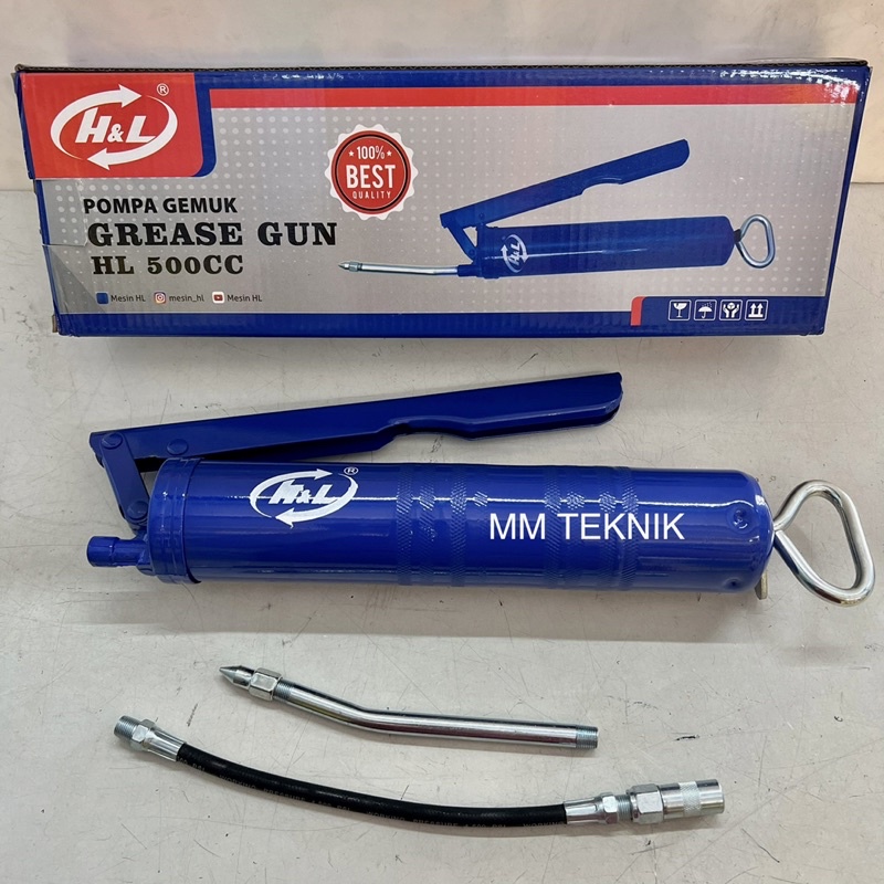 Jual HL Pompa Gemuk Tangan Pispot Gemuk 500cc / Grease Gun HL 500cc ...