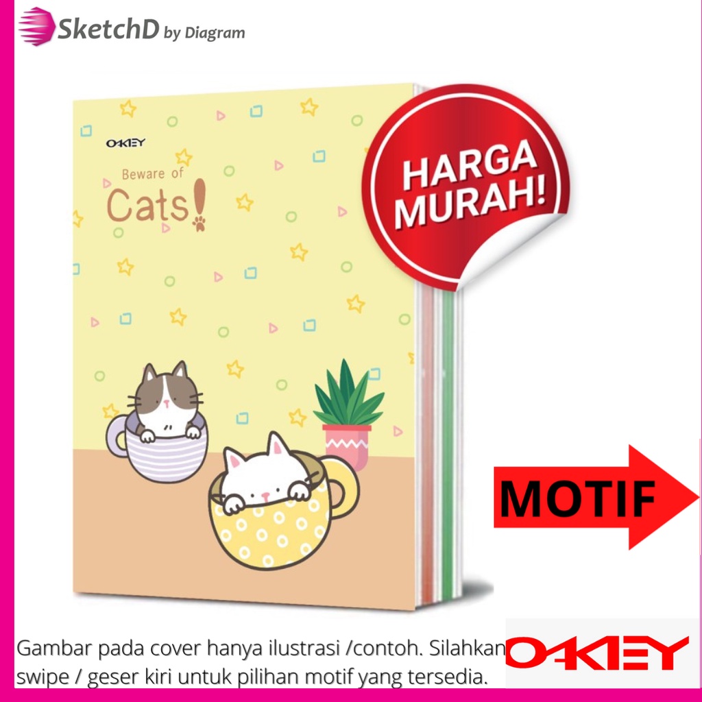 Jual Buku Tulis Boxy Okey 40 lembar - 17.5x25cm | Shopee Indonesia