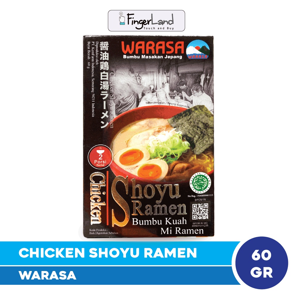 Jual WARASA Chicken Shoyu Ramen 60 gram Bumbu Kuah Ramen Instan Rasa ...