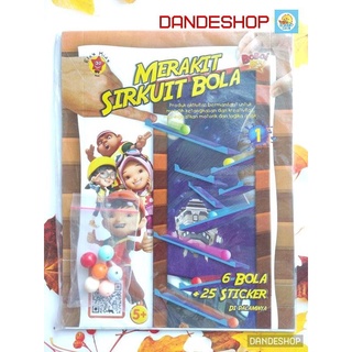 Jual Boboiboy Merakit Sirkuit Bola - 6 Bola + 25 Sticker Boboi boy anak ...