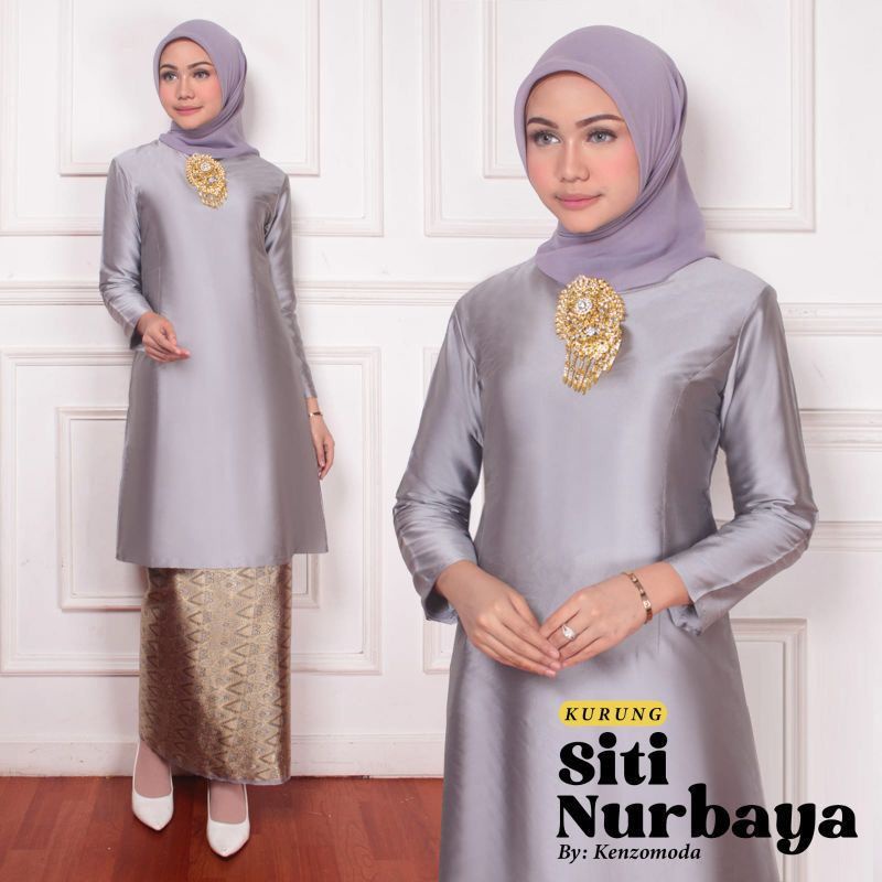 Jual Atasan Kebaya Taffeta Polos Terbaru / Kebaya Siti Nurbaya Melayu / Kebaya Malaysia | Shopee ...