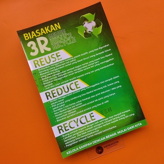Jual Poster Biasakan 3R - Reuse Reduce Recycle, Poster Pengolahan ...