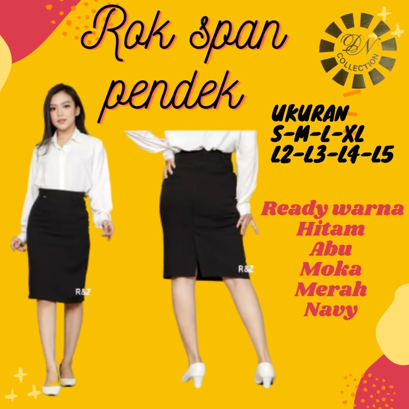 Jual Rok Span Pendek ukuran standar Indonesia|Shopee Indonesia