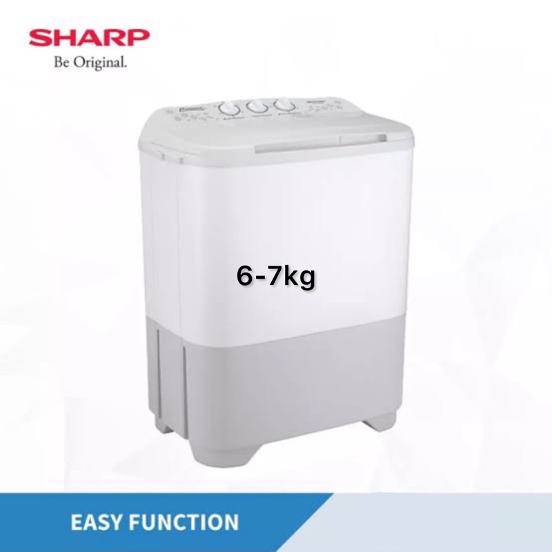 Jual MESIN CUCI SHARP ES T65MW / T70MW 2 Tabung 6-7 Kg PROMO MURAH ...