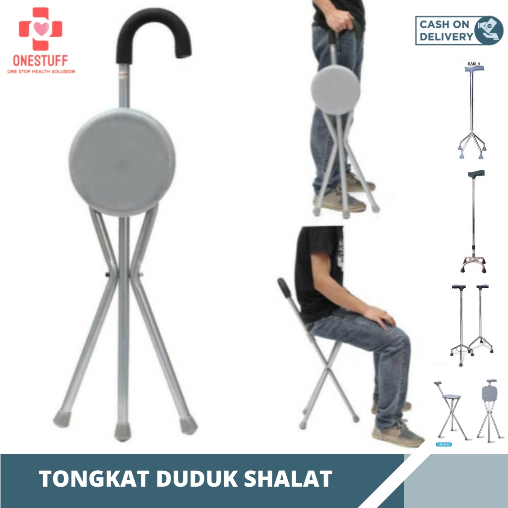 Jual Sella Tongkat Duduk Sholat Shalat Alat Bantu Jalan Duduk Lipat ...