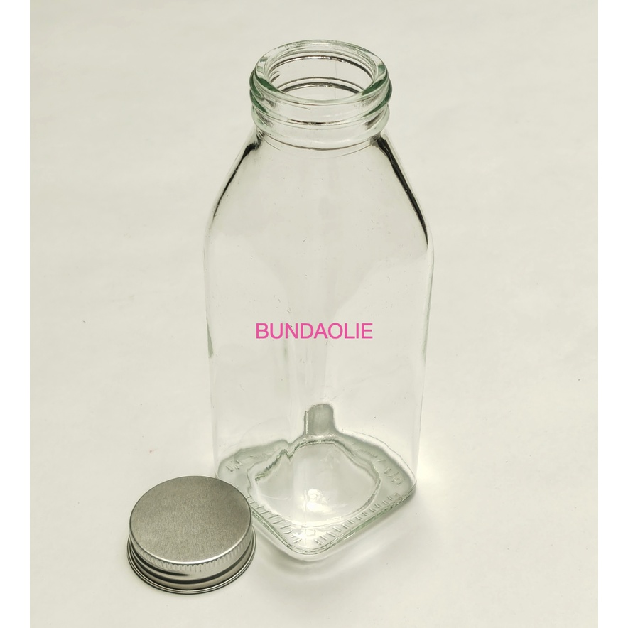 Jual Botol Kaca Premium Milk Bottle Aesthetics Glass Bottle | Shopee ...