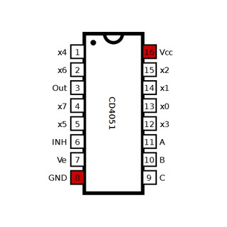 Jual IC CD4051 / CD 4051 Multiplexer | Shopee Indonesia