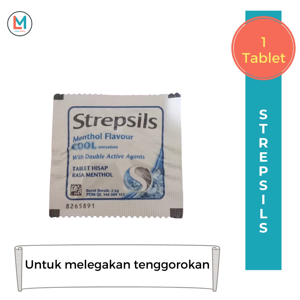 Jual Strepsils Cool Rasa Menthol Isi 1 Tablet Hisap | Shopee Indonesia