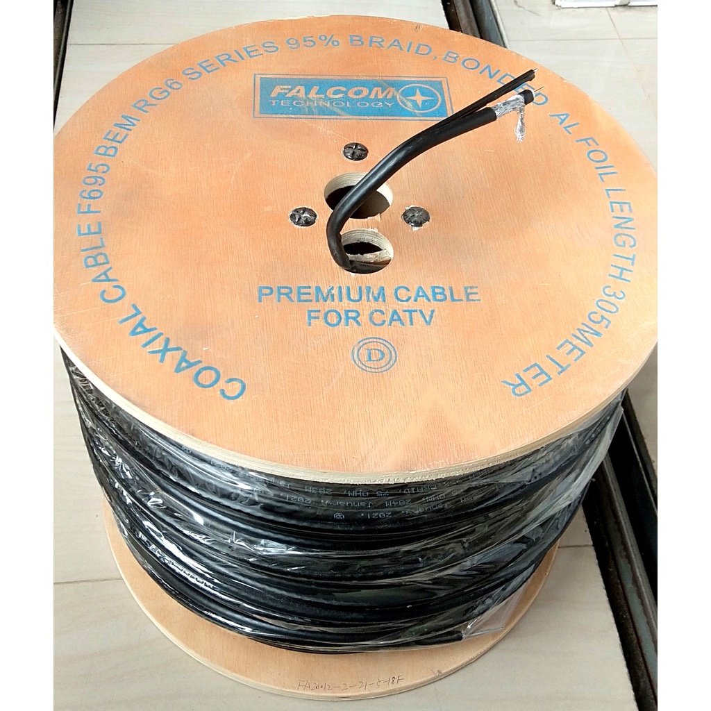 Jual Kabel Coaxial 95% Premium For CATV Falcom | Shopee Indonesia
