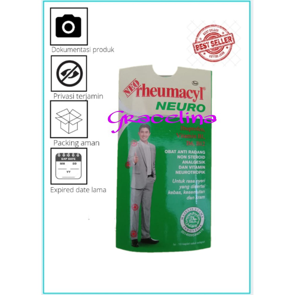 Jual Obat pereda nyeri/ Neo Rheumacyl Neuro 10 Kaplet/ Remasil ...