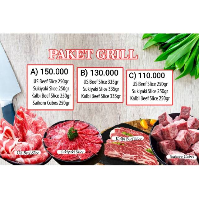 Jual Paket grill A daging sapi segar Indonesia|Shopee Indonesia