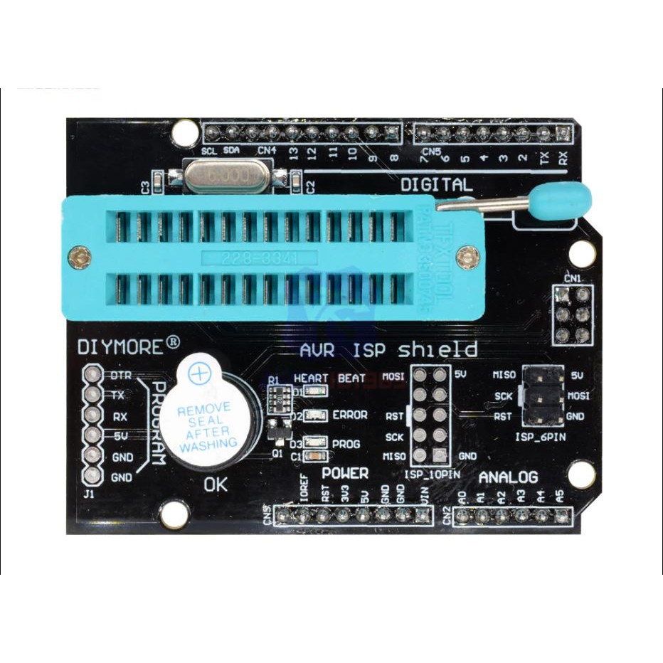 Jual AVR ISP programmable expansion bootloader burner shield for untuk ...