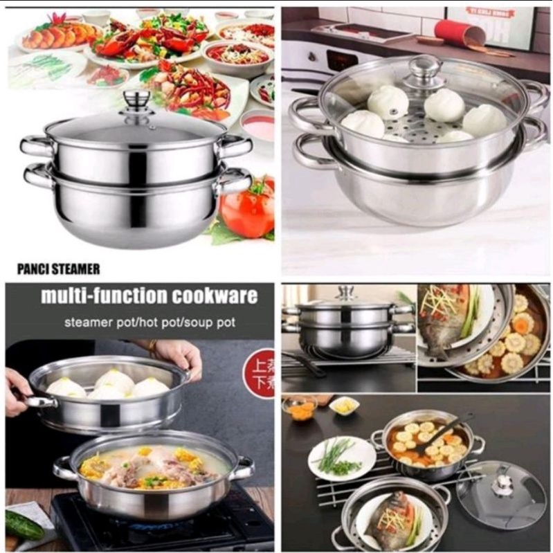 Jual COD 800GR PANCI KUKUSAN 2 SUSUN STEAMER POT PANCI SIOMAY DIMSUM PANCI KUKUS | Shopee Indonesia