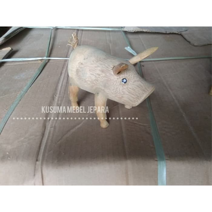 Jual Patung Babi Unik Bonggol Akar Bambu (Panjang 20cm) | Shopee Indonesia