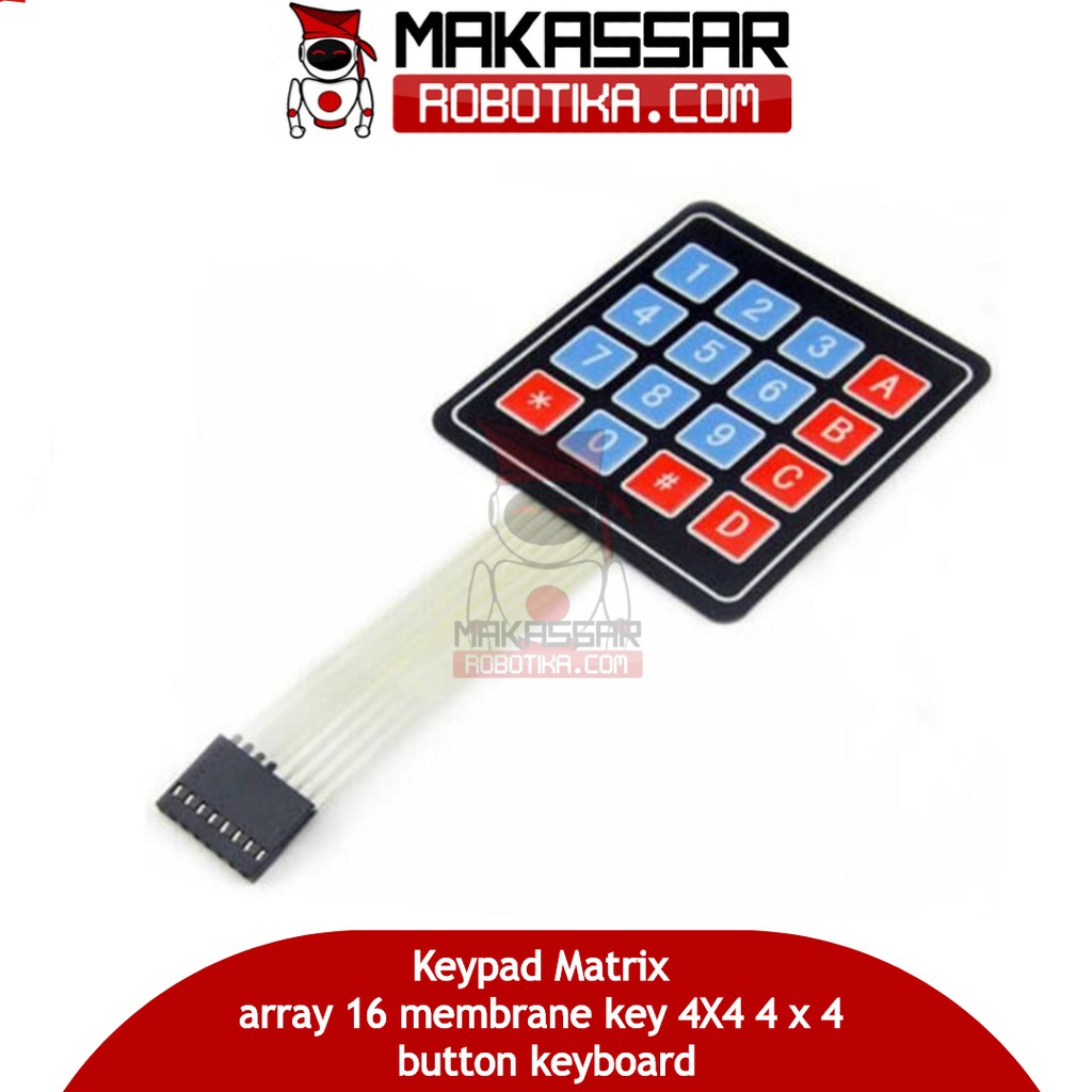 Jual Keypad Matrix 4x4 Array 16 key Membran Switch Keypad | Shopee ... Jual Keypad Matrix 4x4 Array 16 key Membran Switch Keypad | Shopee ...