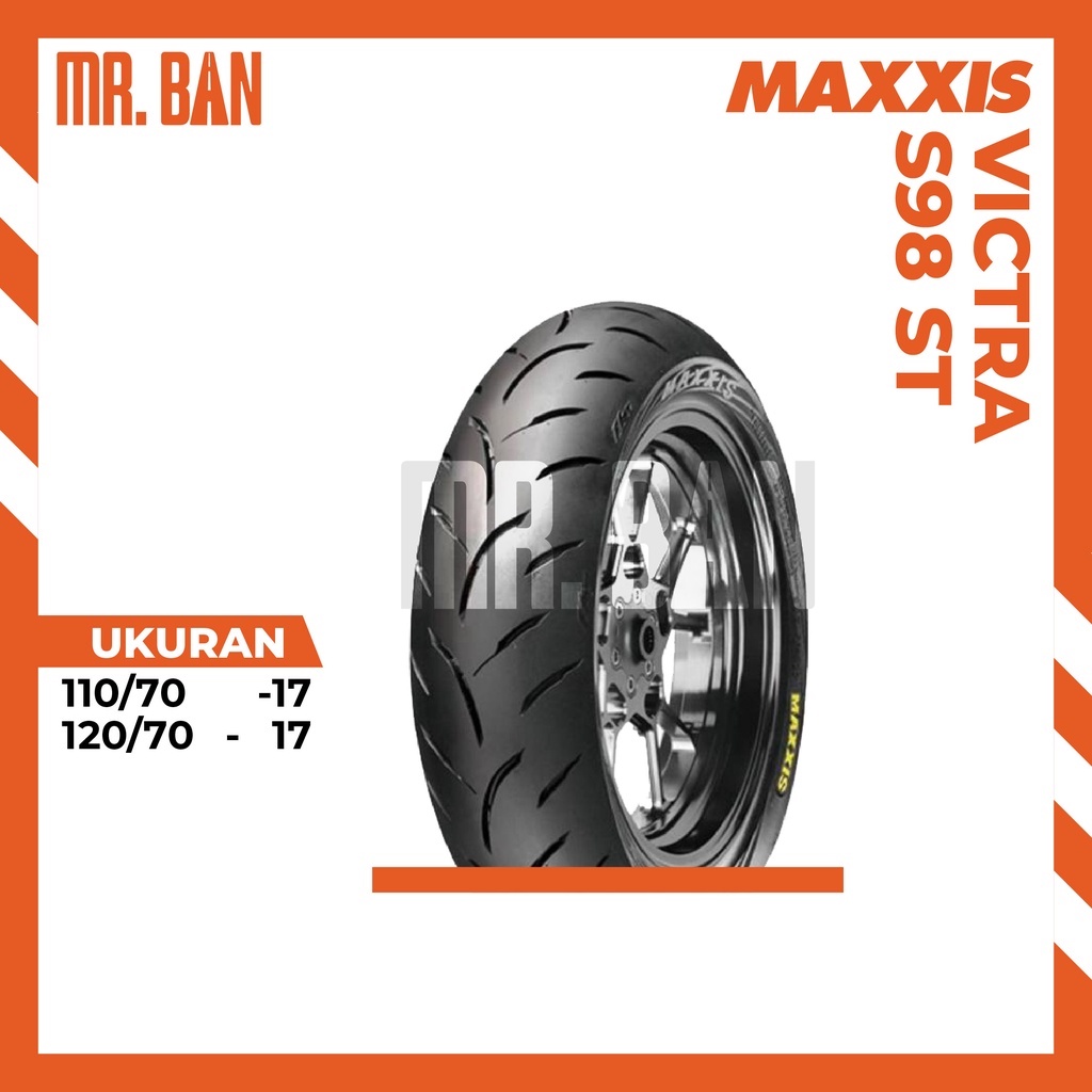 Jual BAN MOTOR RING 17 MAXXIS VICTRA TUBLES 110/70 120/70 TL SOFT ...