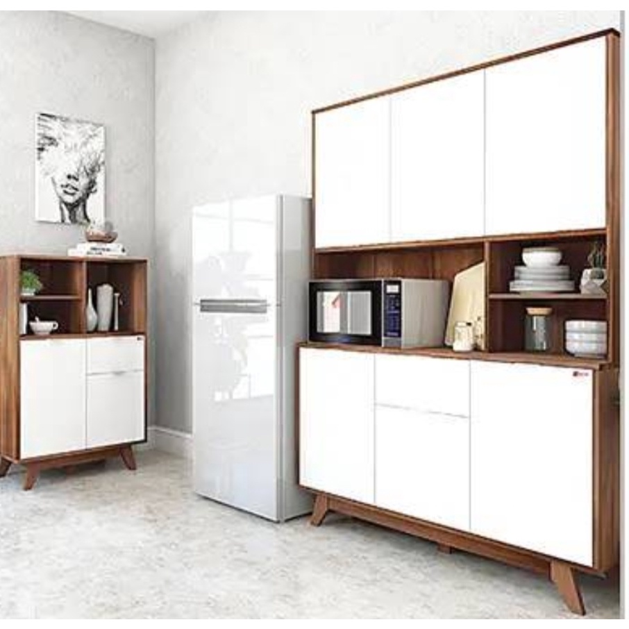 Jual Lemari makan dapur pantry minimalis retro 120cm BANDUNG Indonesia ...
