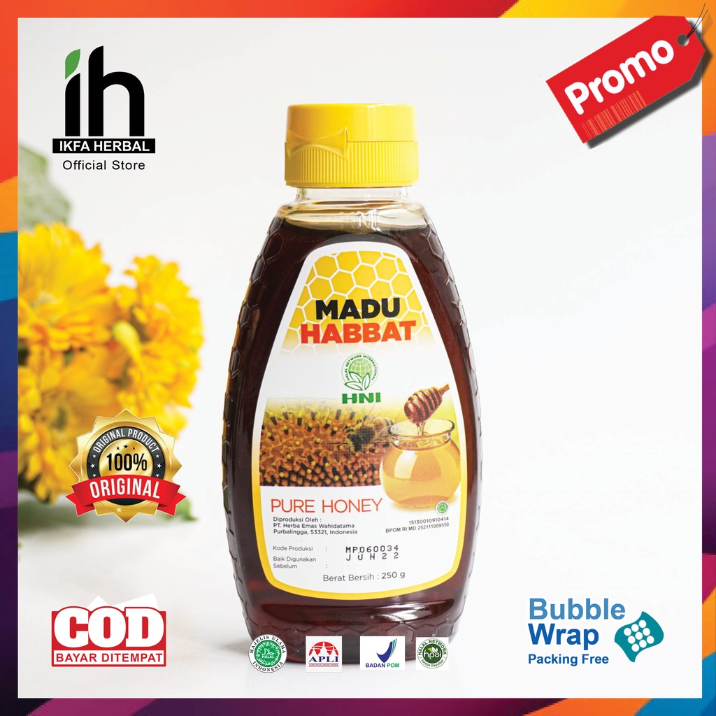 Jual Madu Habbat HPAI Habat MADU HABBAT 100% MADU ASLI PREMIUM (WITH ...