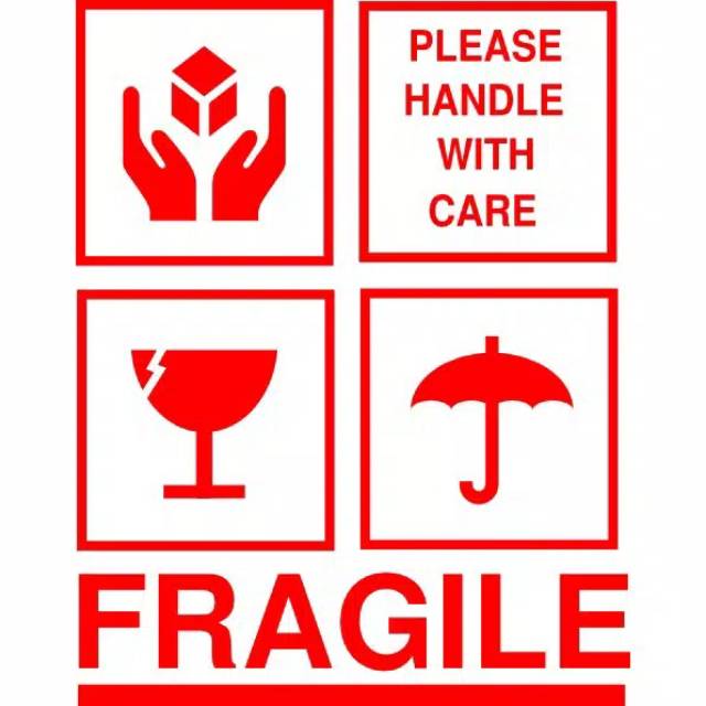 Jual STIKER FRAGILE UNTUK BARANG YANG MUDAH PECAH / PENYOK Indonesia ...