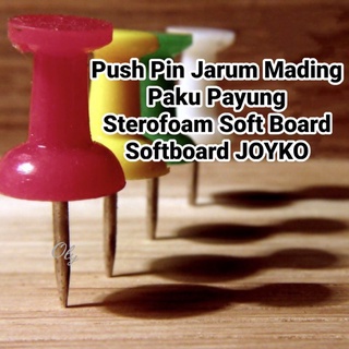 Jual Push Pin Jarum Mading Paku Payung Sterofoam Soft Board Softboard ...