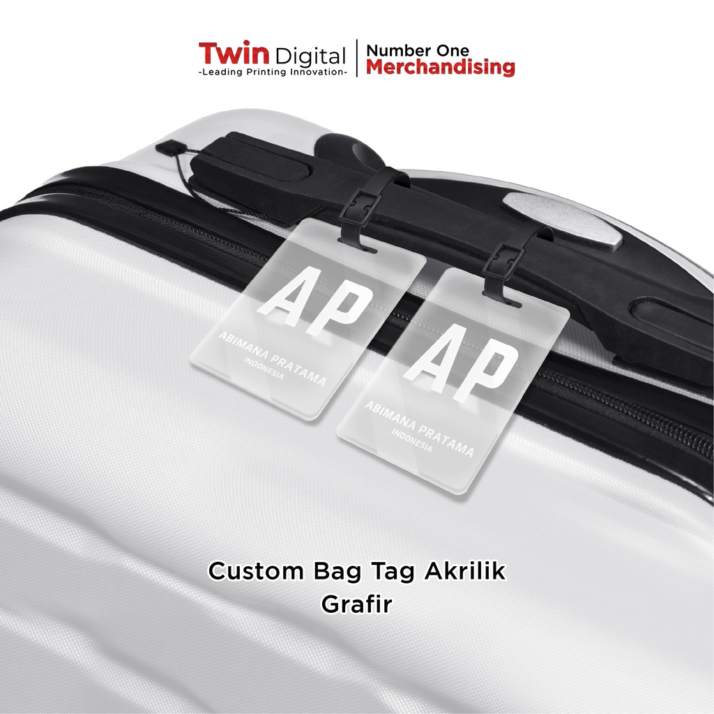 Jual Twindigital Custom Luggage Tag Akrilik Gantungan Label Nama Tas ...