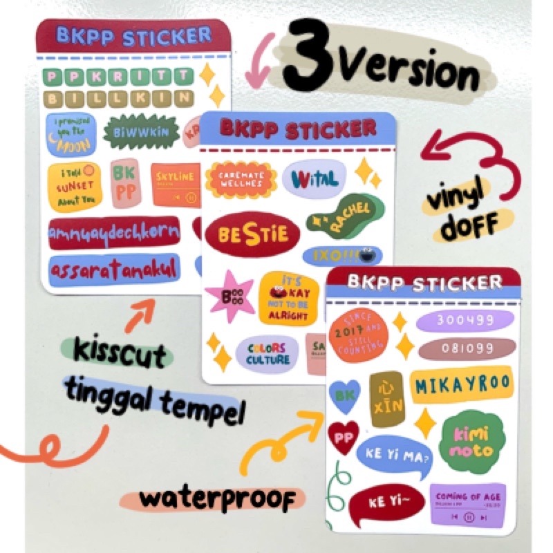 Jual BKPP STICKER SHEET DECORATION - BILLKIN PP KRIT | Shopee Indonesia
