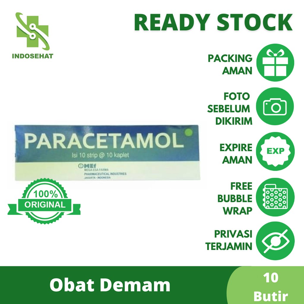 Jual Paracetamol Mega Esa Farma Per Strip 10 Butir | Shopee Indonesia