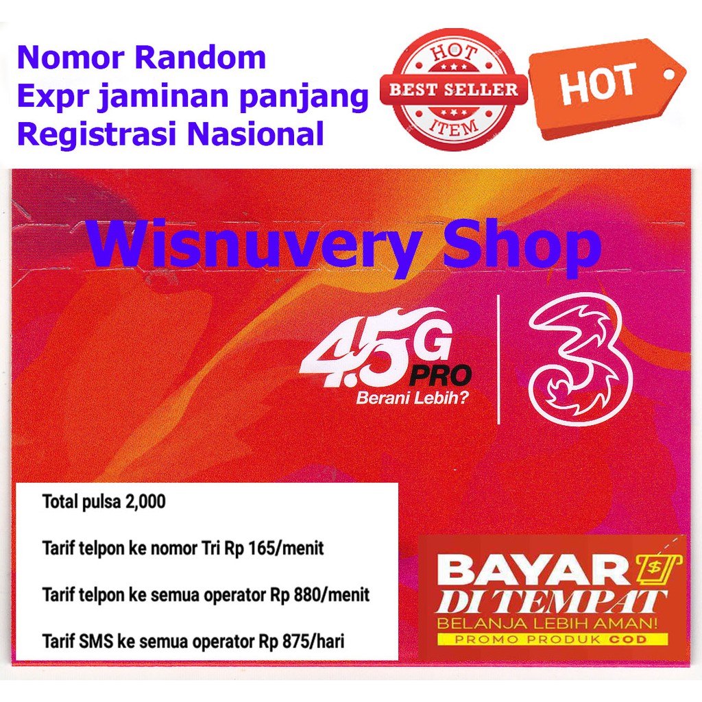 Jual kartu perdana Three - tri - 3 | Shopee Indonesia